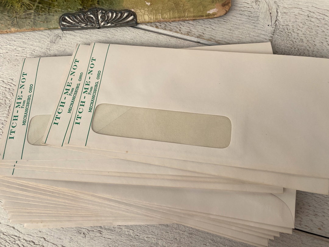 Antique Unused Advertisement Envelopes, With Window, NOS Envelope, for ...