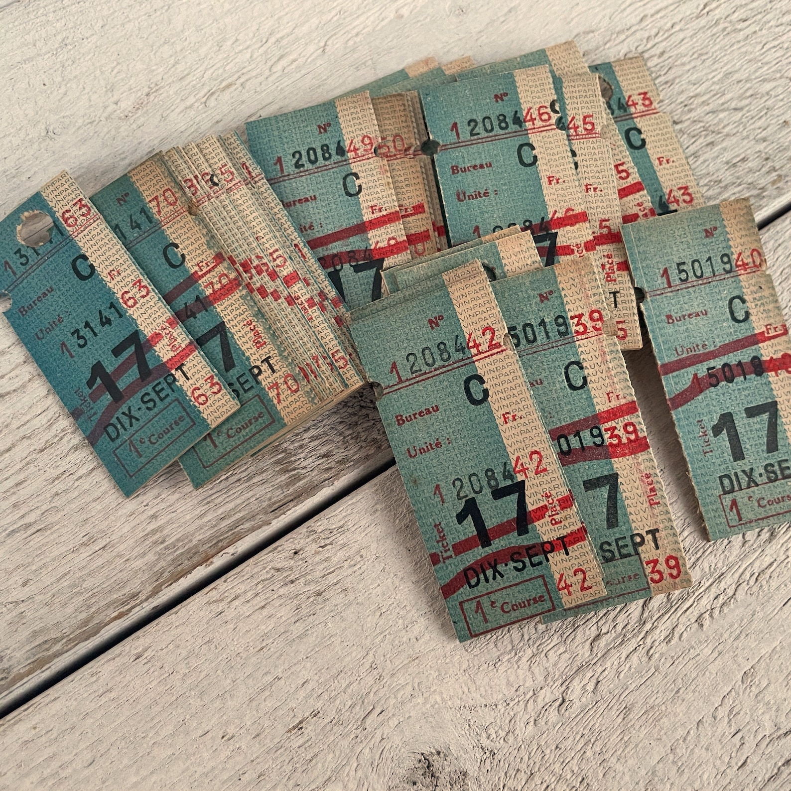 Vintage French Tickets - 5 Sheets - Transport Ticket, Scrapbooking ...