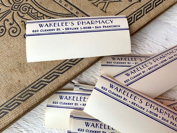 Vintage Apothecary Labels Blank Pharmacy Label for Crafts | Etsy