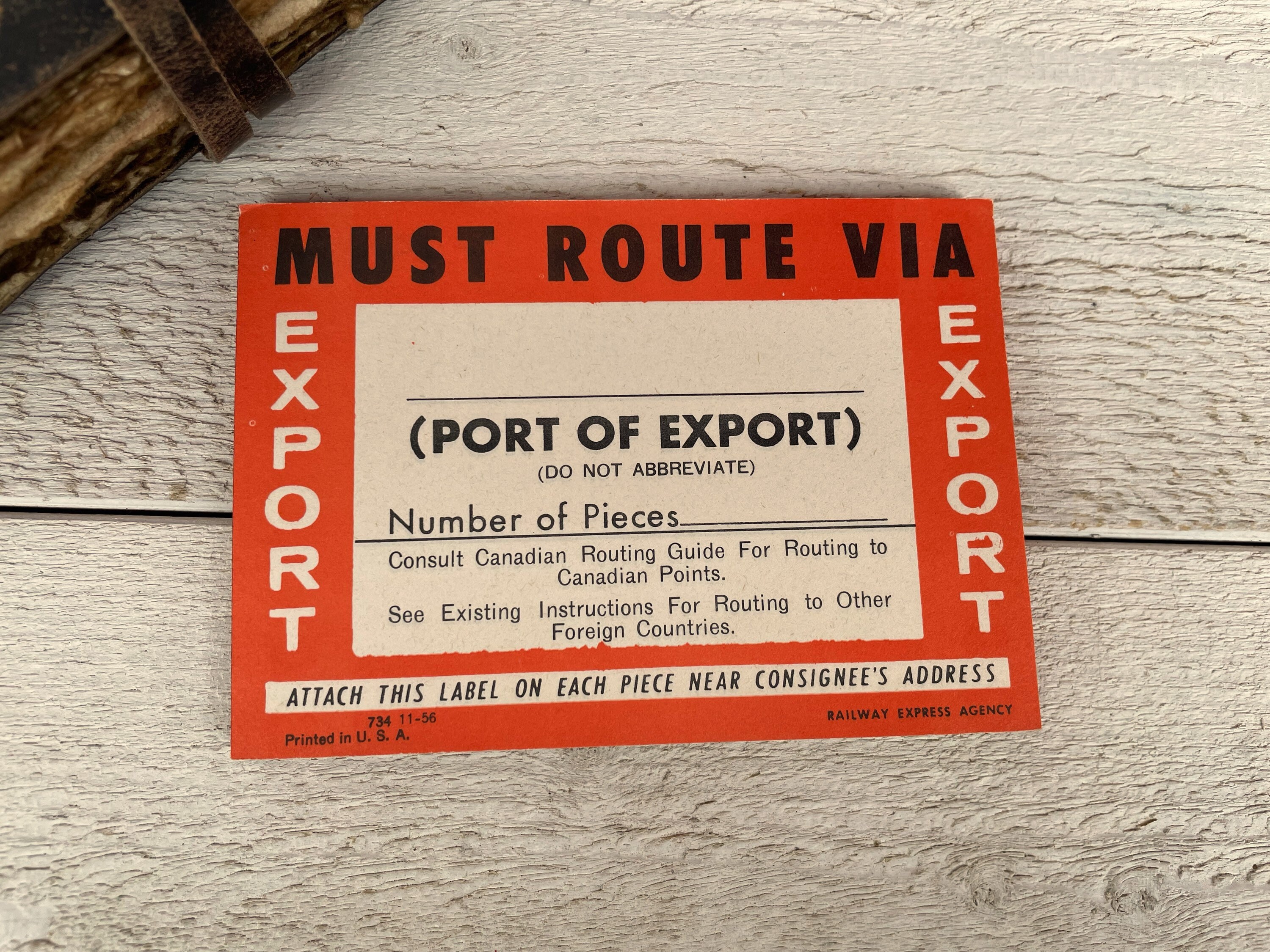 Vintage Shipping Labels REA Cargo Freight Labels Export - Etsy