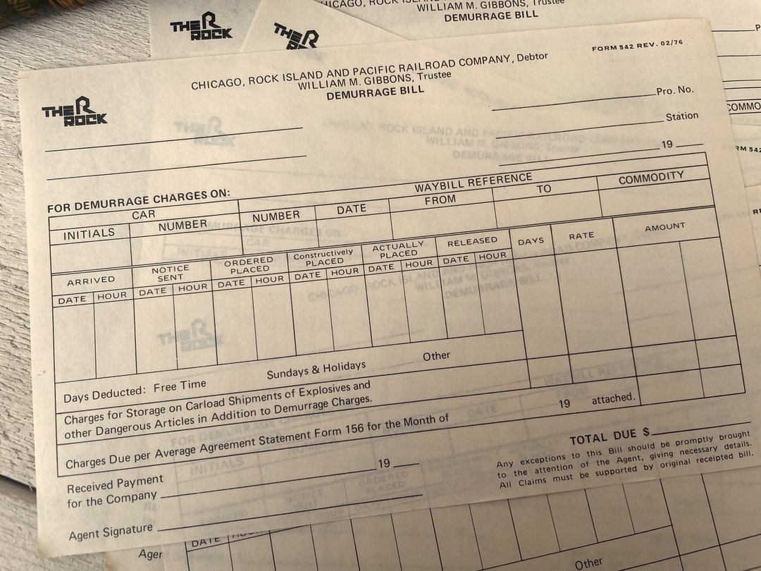 Vintage Thin Paper Railroad Forms, Papers for Junk Journal, Decoupage ...