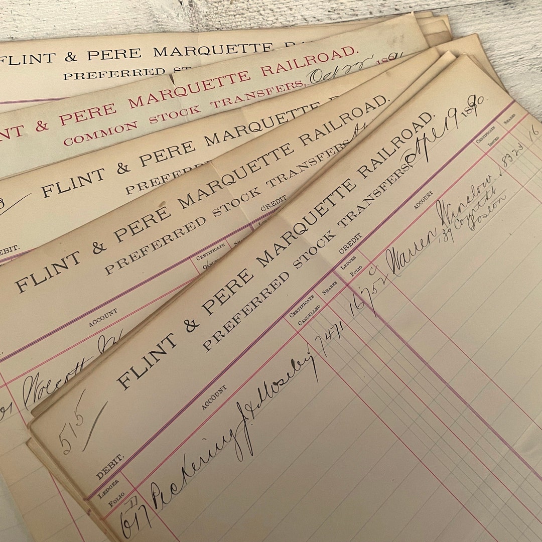 Antique Handwritten Account Sheet 1800s With LESS Handwriting, Stock ...