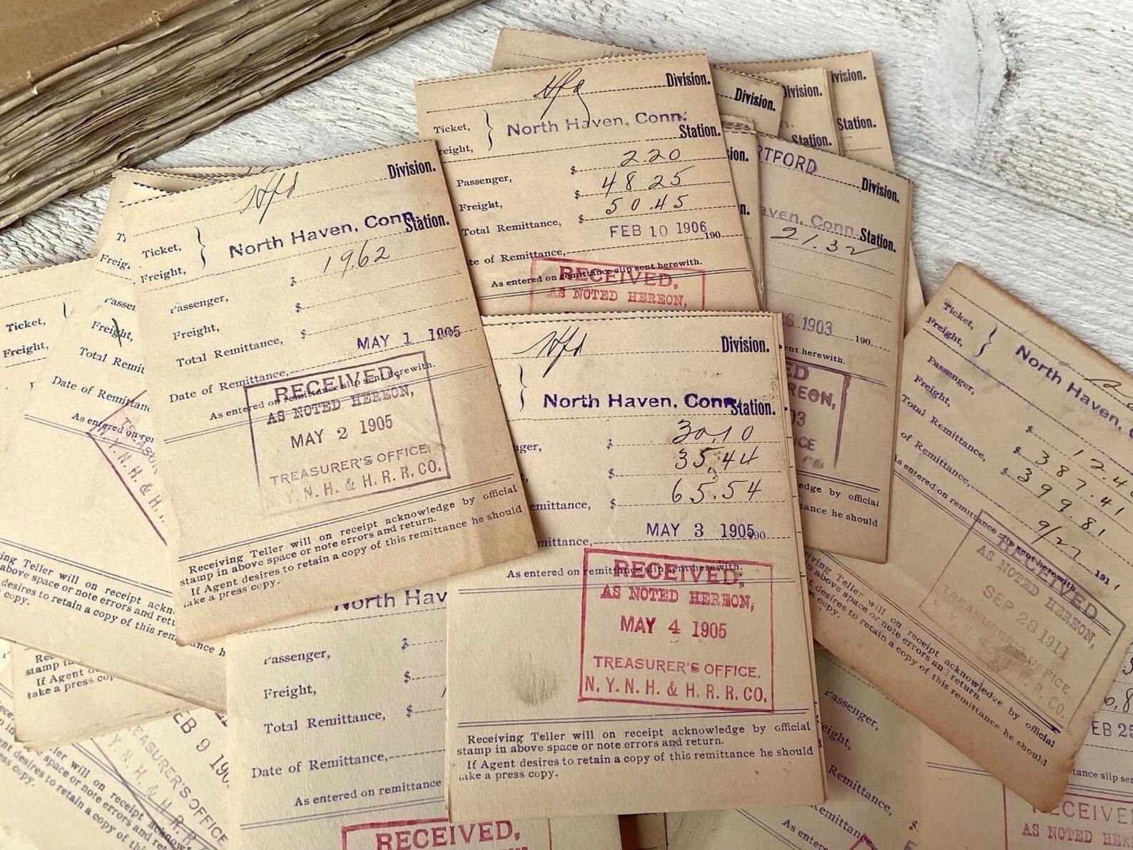 Vintage Railroad Receipts Train Station Receipt Large Set - Etsy