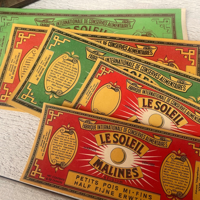 Vintage Can Labels - Etsy