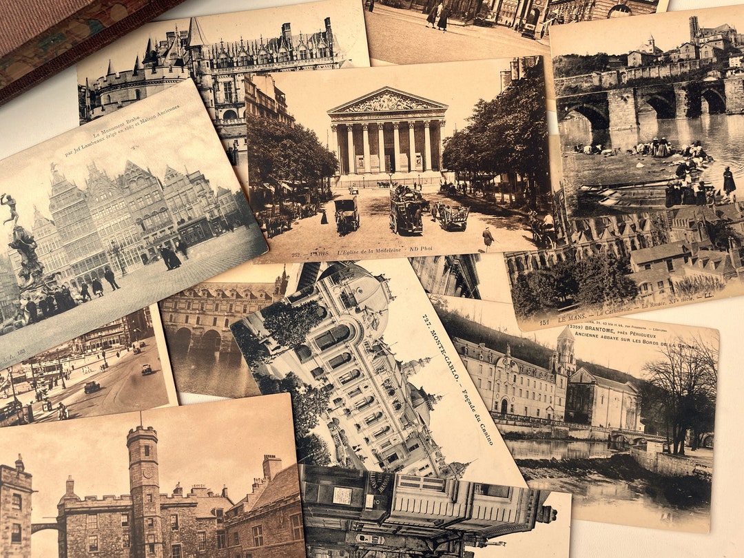 Antique Sepia / Black and White Post Cards, Scenery Souvenir Postal ...