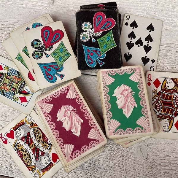 Vintage Playing Cards - Etsy