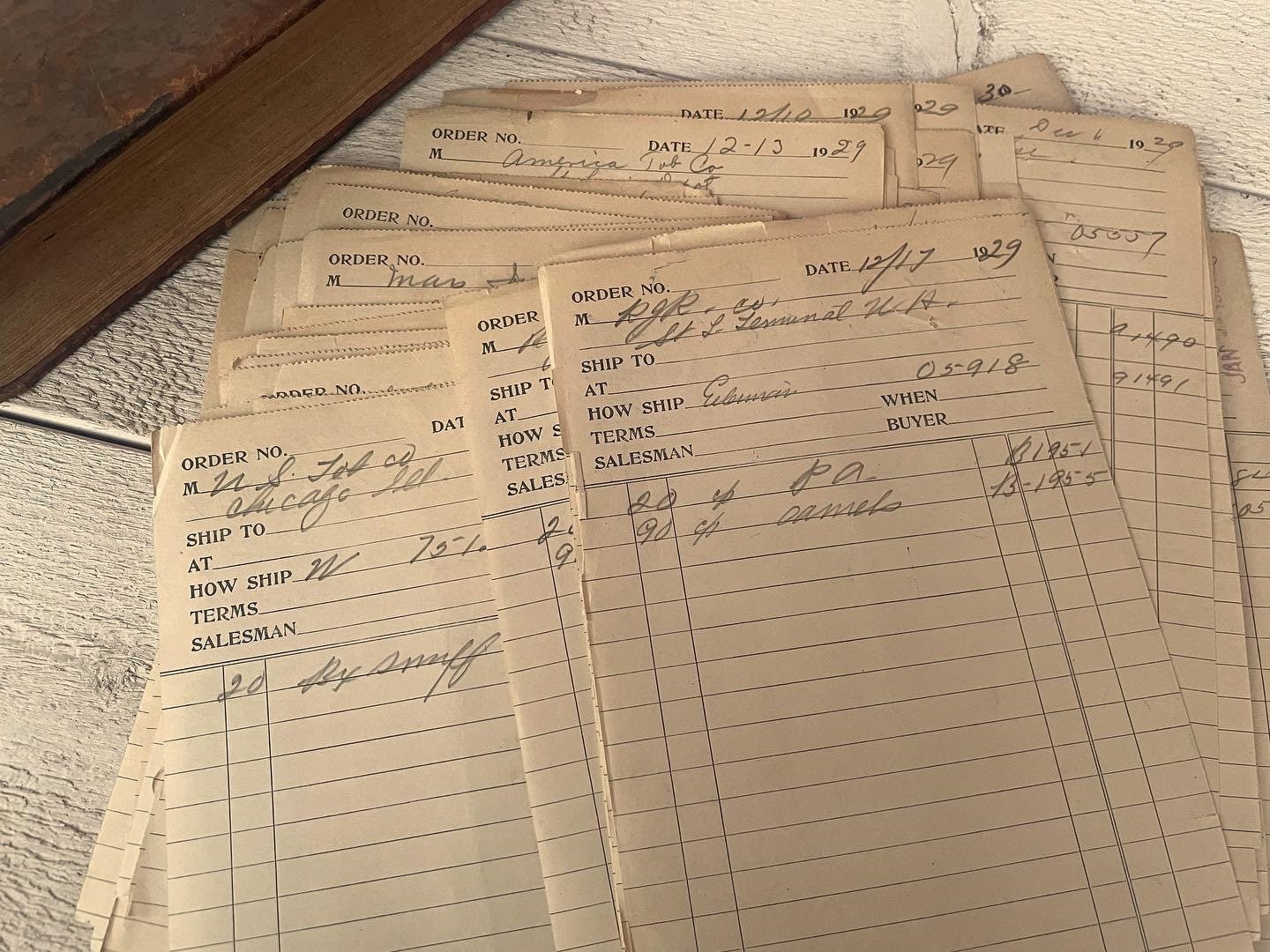 Antique Order Receipts Statements Beige Ephemera 1920s - Etsy