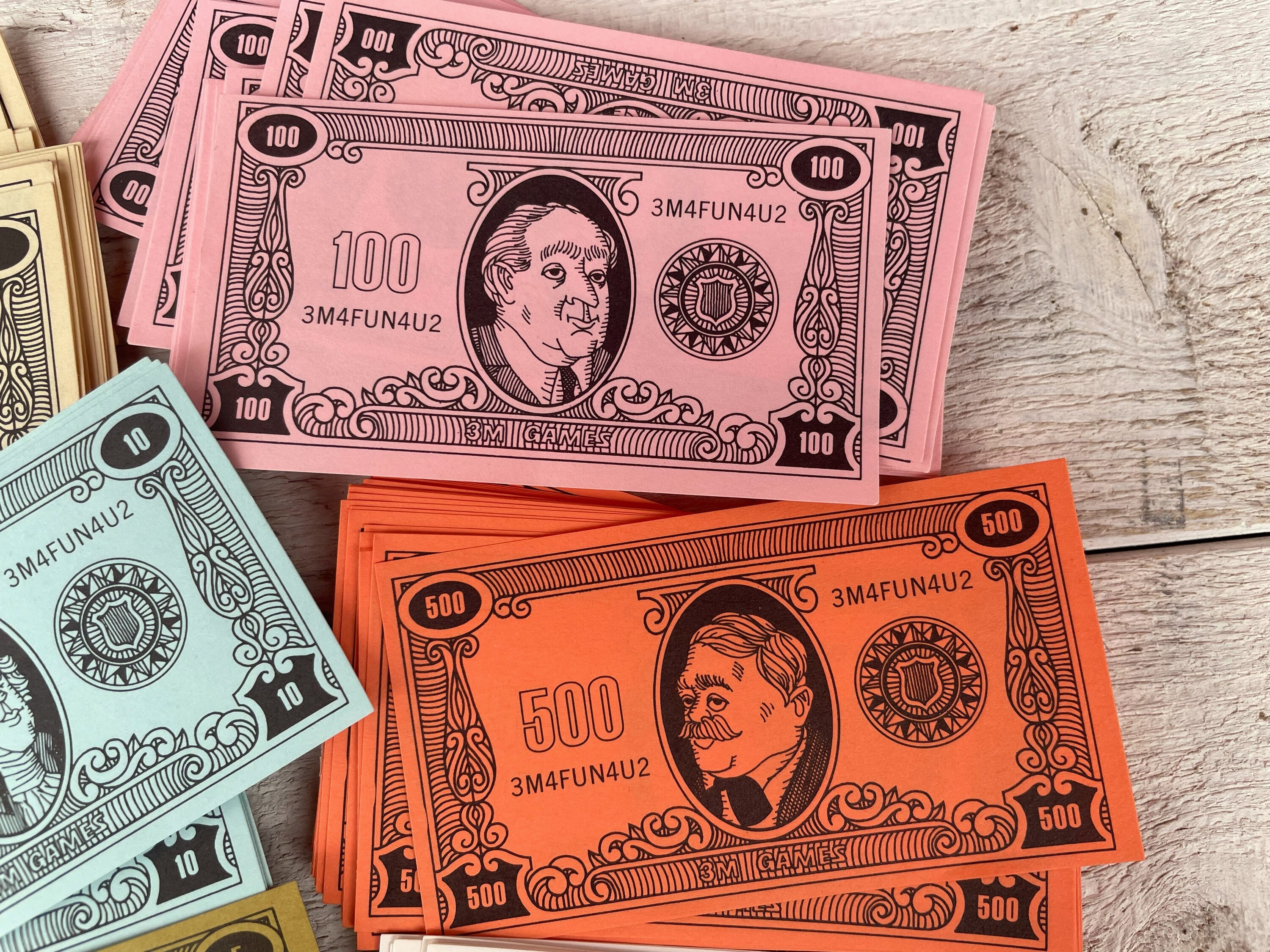 Vintage 1970s Play Money Board Game Paper Money Business - Etsy