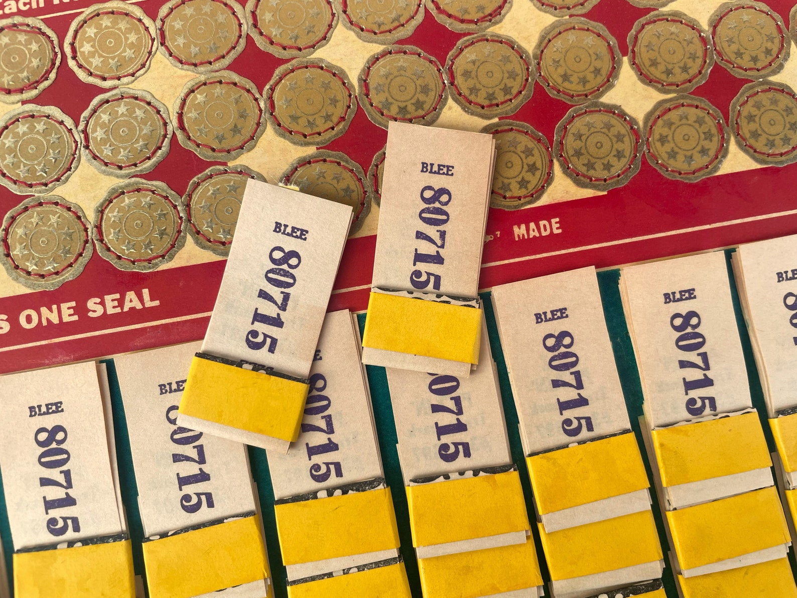 Vintage Game Coupons Pull Tab Gambling Lotto Tickets - Etsy