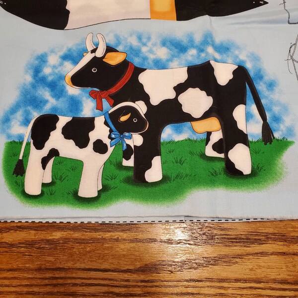 Cow Fabric Panels - Etsy