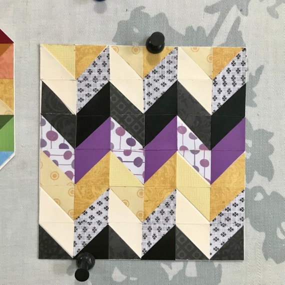 Non Binary Pride Queer Quilt Papercut Quilt Blocks Offcut | Etsy