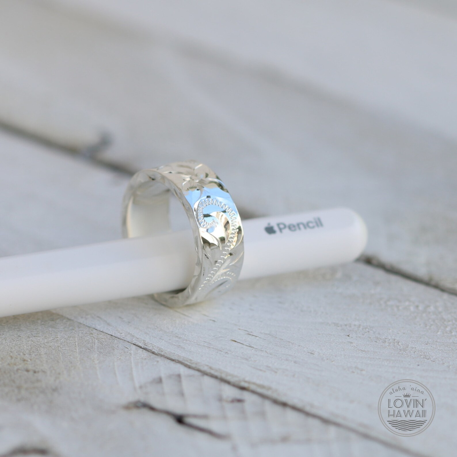 Flower Wedding Ring Hawaii Wedding Ring Handmade Rustic | Etsy