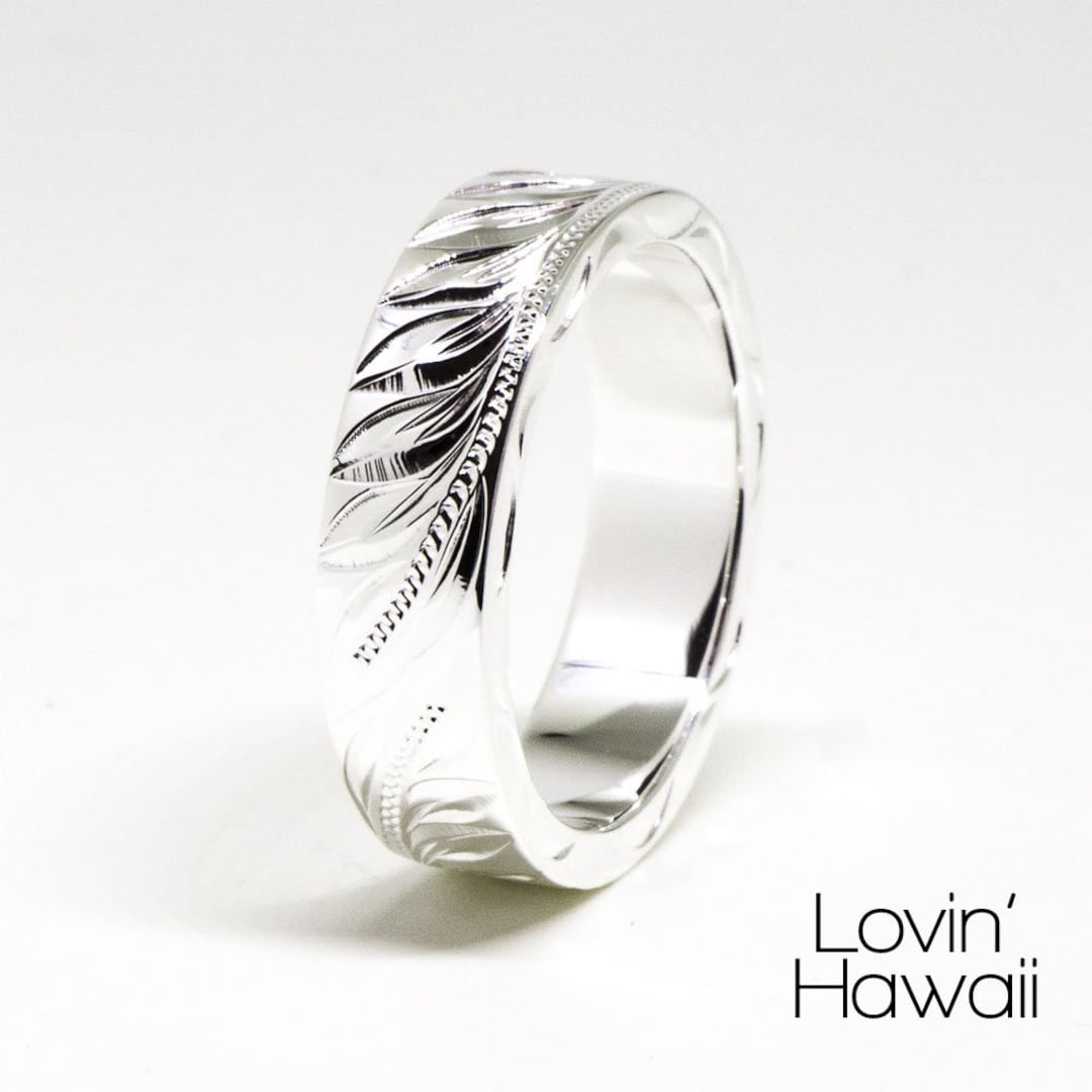 Hawaiian Ring, Mens Hawaiian Ring, Handmade Hawaii Wedding Ring ...