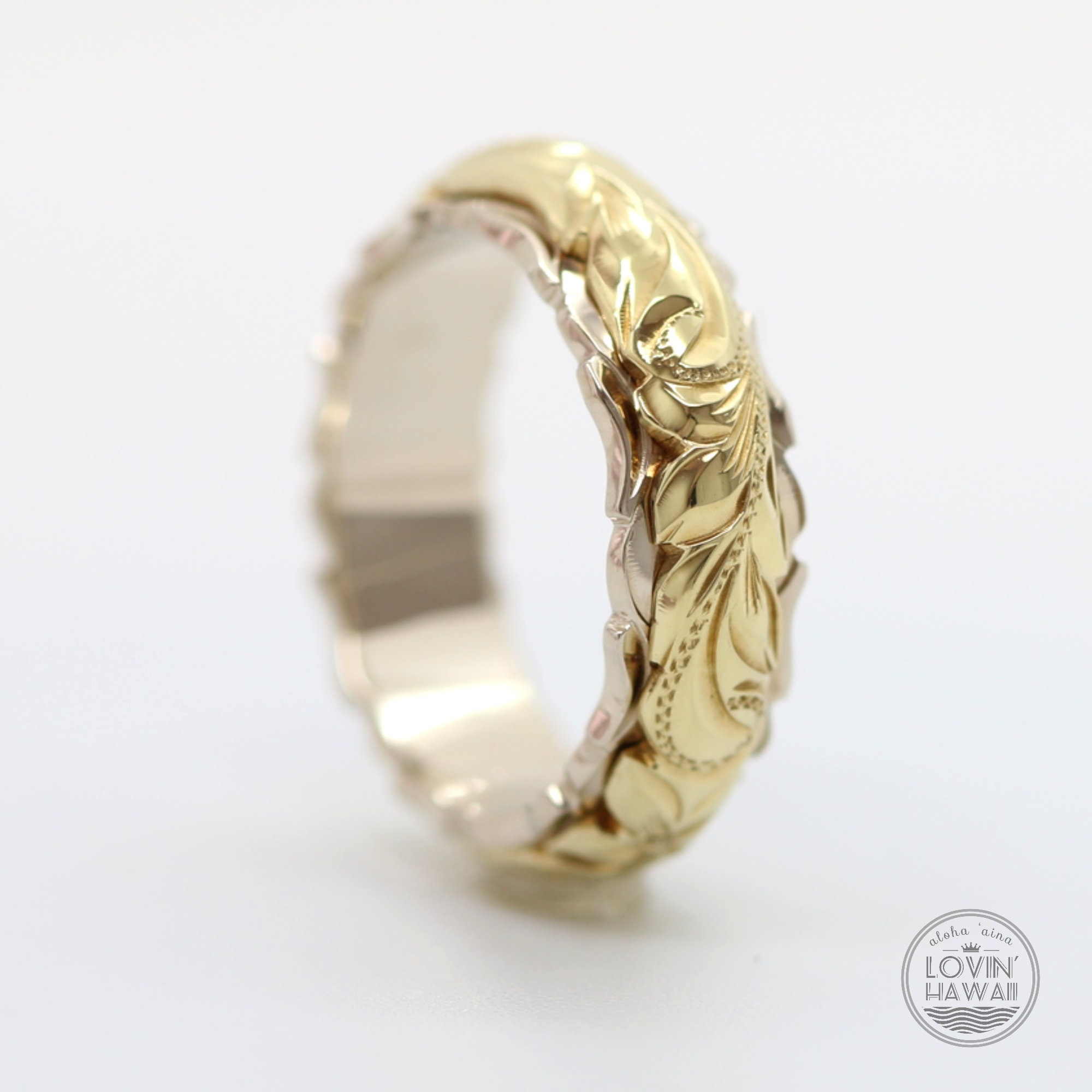 Hawaiian Ring, Hawaiian Jewelry, Hawaii Wedding Ring, Boho Engagement ...