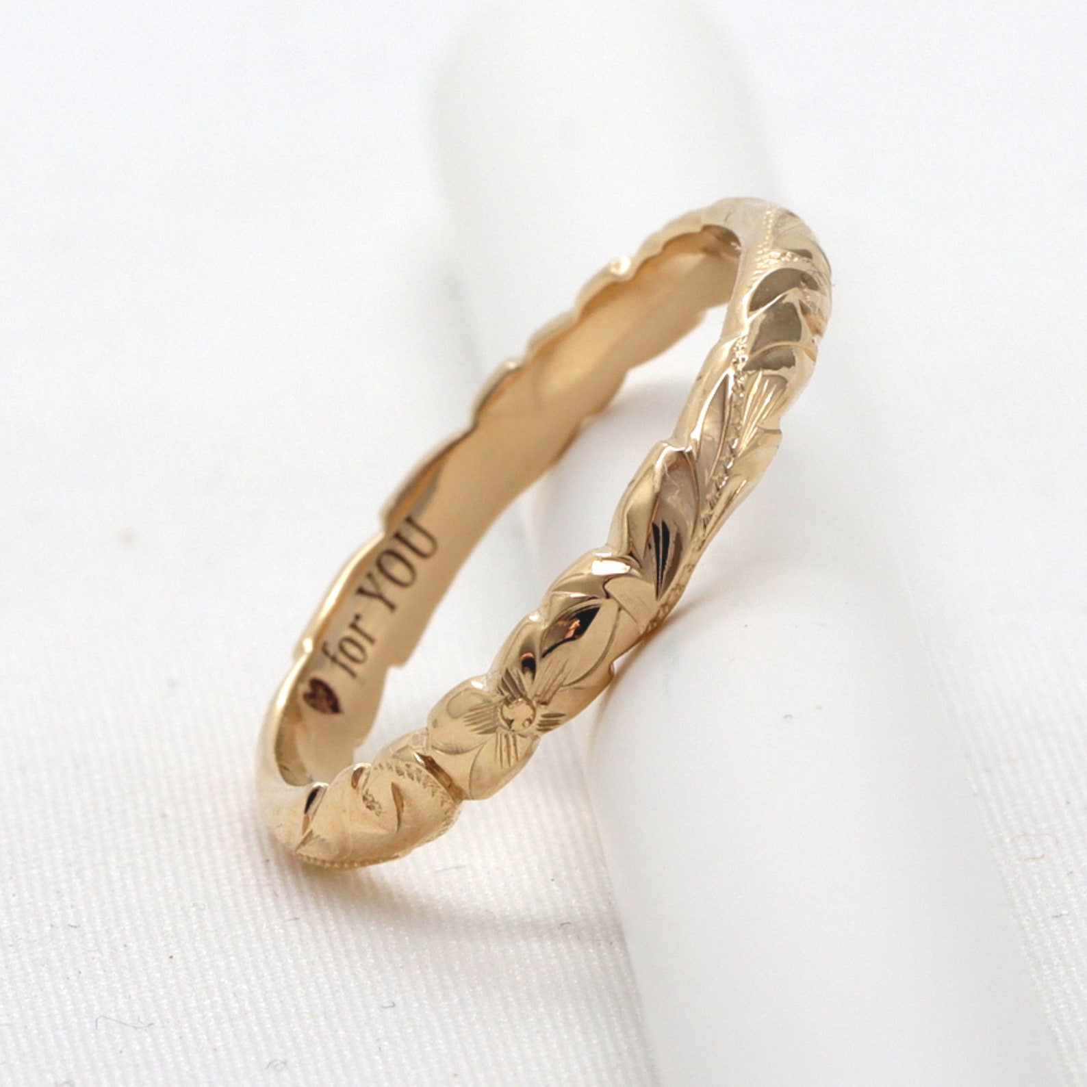 Hawaiian Jewelry Hawaiian Ring Hawaiian Wedding Ring 14K - Etsy