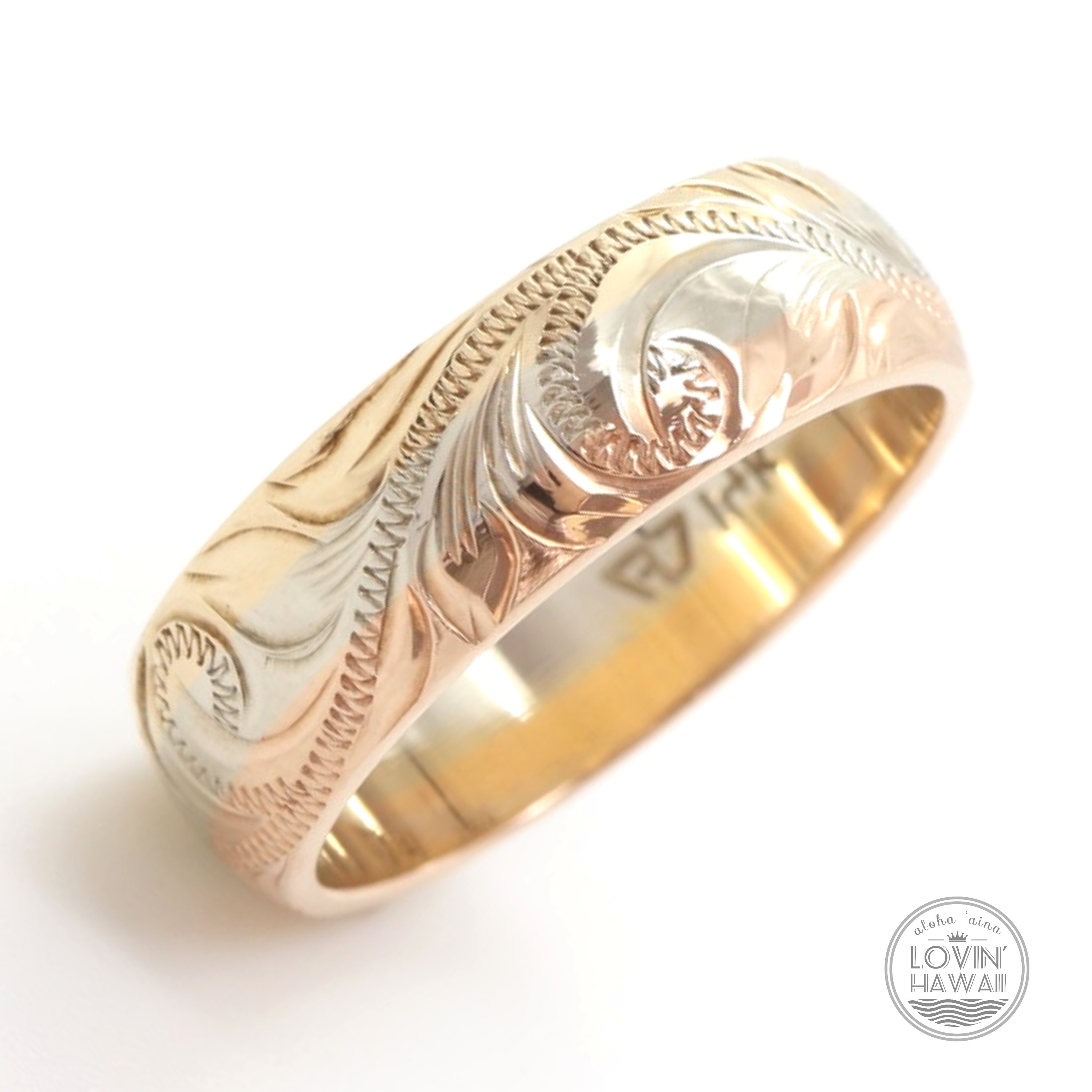 Flower Wedding Ring Hawaii Wedding Ring Solid Gold - Etsy