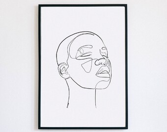 Medusa, Greek Mythology, Printable One Line Drawing, Feminine ...