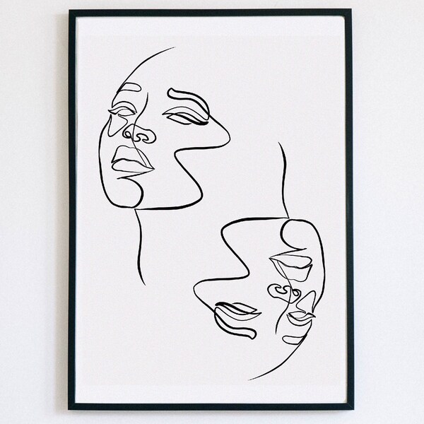 Nairobi, Black Woman, One Line Drawing, Black Minimalism, Black Girl ...