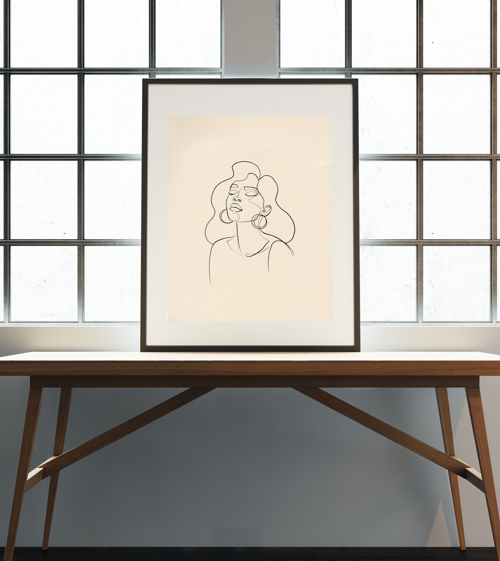 Ethereal, Black Woman, One Line Drawing, Black Minimalism, Black Girl ...
