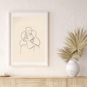 Ethereal, Black Woman, One Line Drawing, Black Minimalism, Black Girl ...