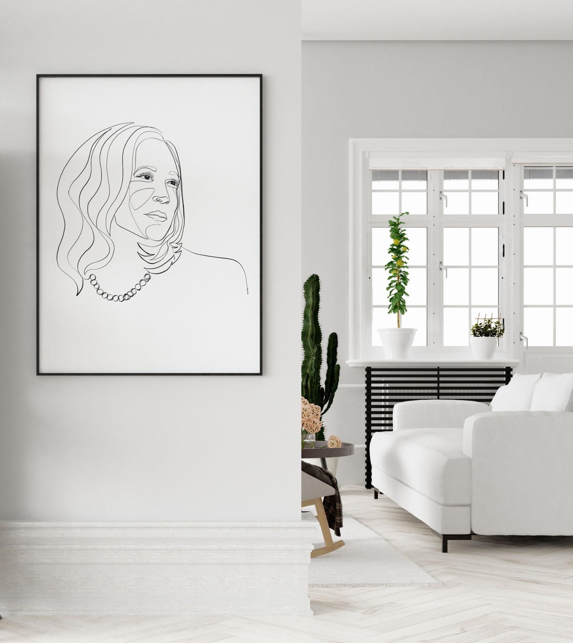 Kamala Kamala Harris Printable One Line Drawing Feminine - Etsy