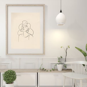 Ethereal, Black Woman, One Line Drawing, Black Minimalism, Black Girl ...