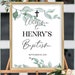 Baptism Welcome Sign Boy, Baby Boy Baptism, Baptism Party Decorations ...