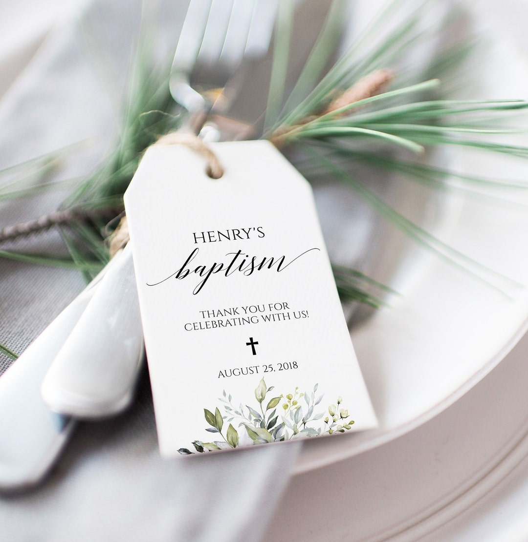 Baptism Favor Tags Printable, Baptism Favor Tags Girl, Baptism Favor ...