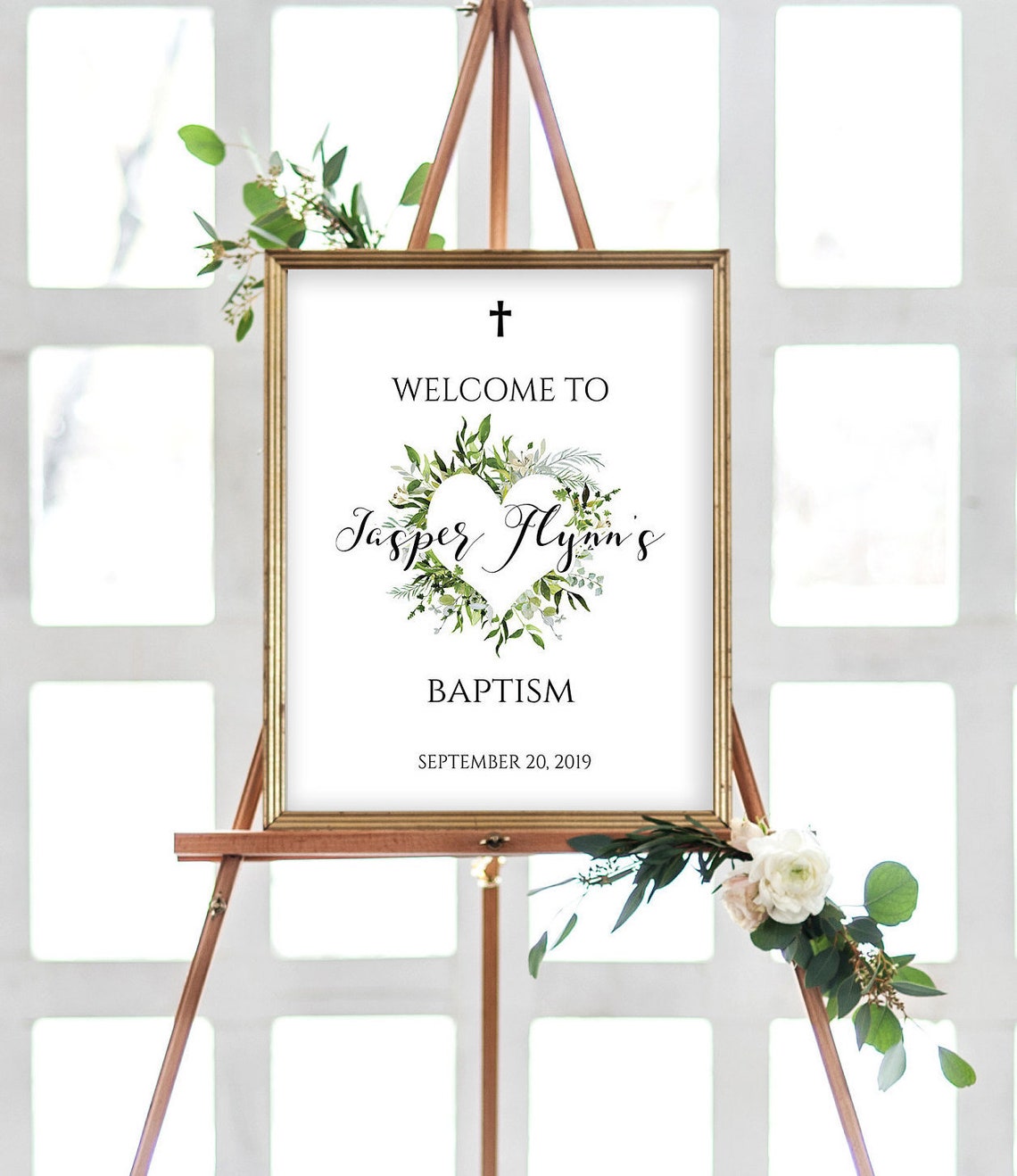 Baptism Welcome Sign Christening Party Printable Custom - Etsy