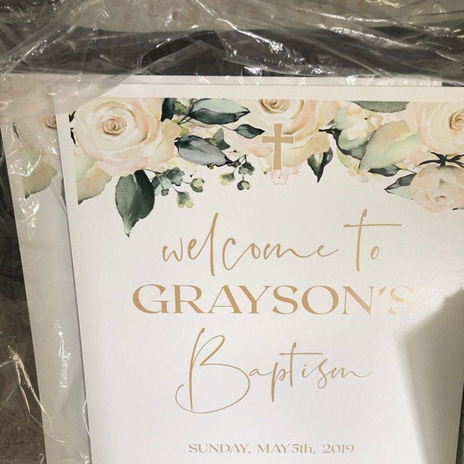 Christening Baptism Sign Baptism Welcome Sign Printable | Etsy