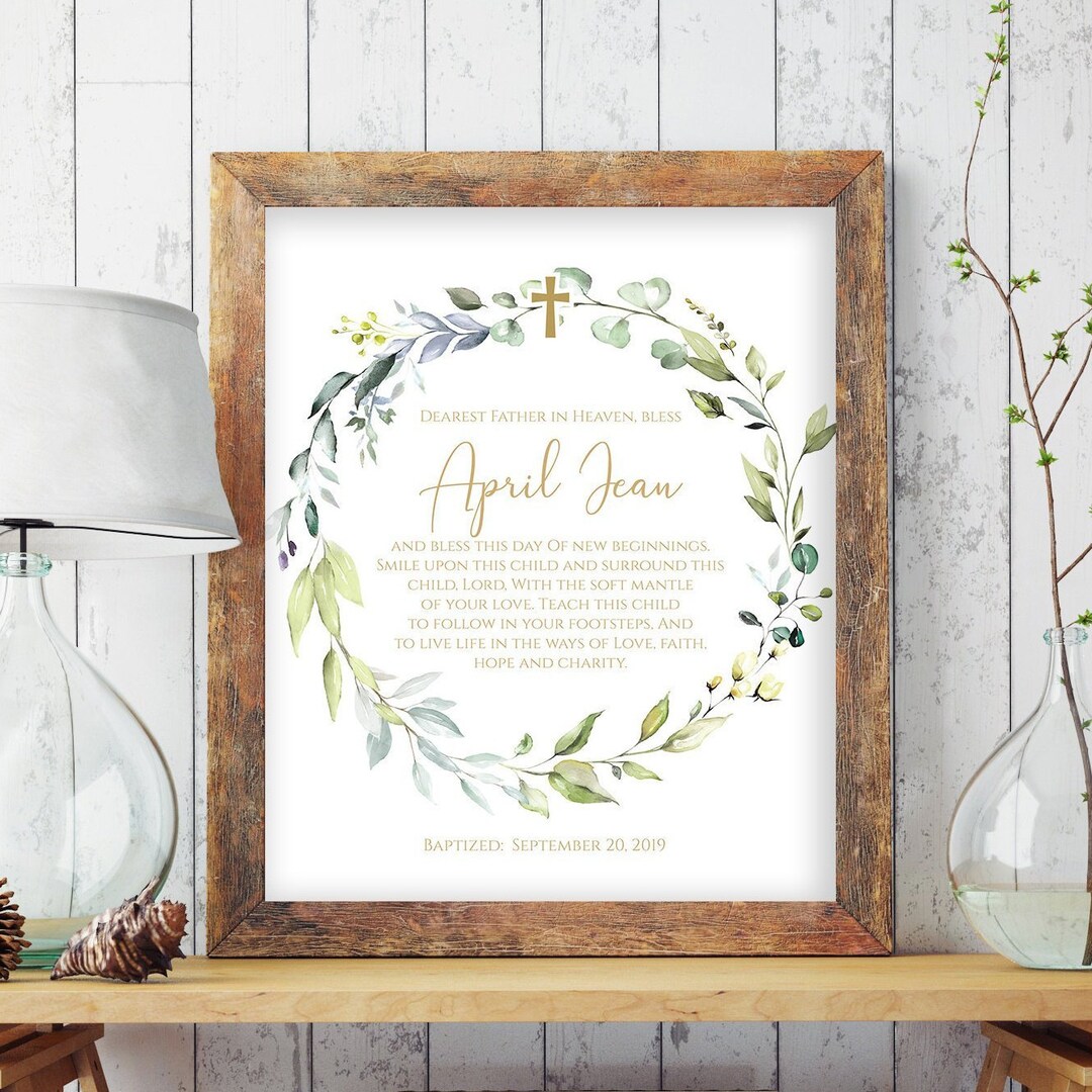 Irish Blessing Baptism Gift, Christening Gift, Irish Baptism ...