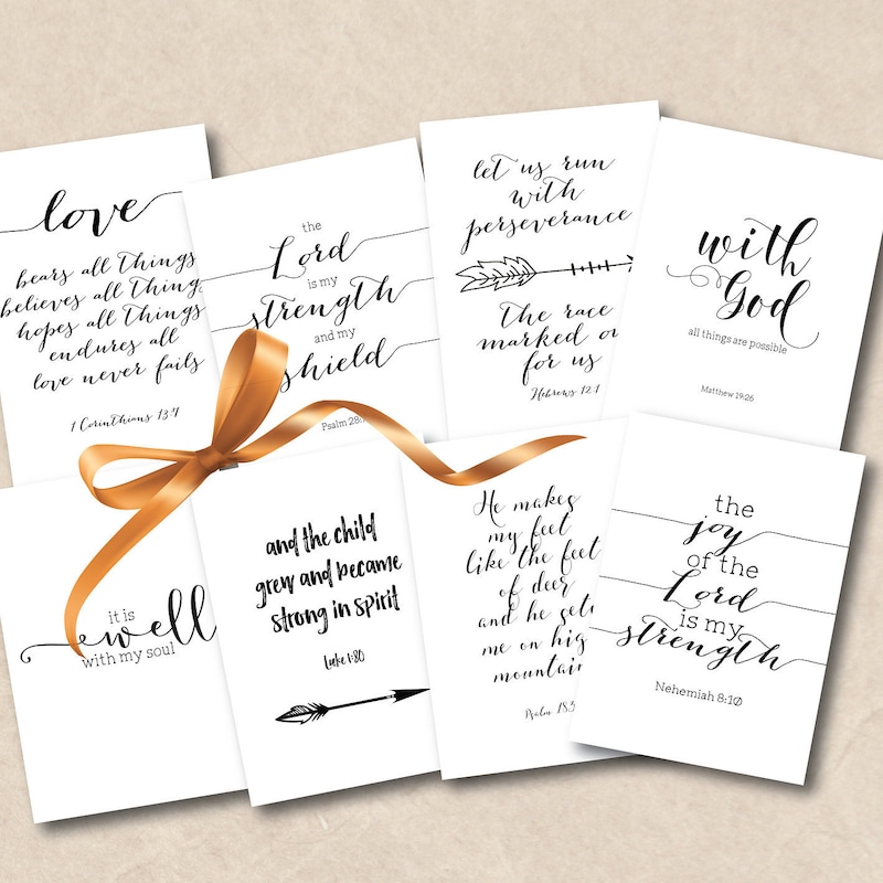 Bible Verse Cards - Etsy