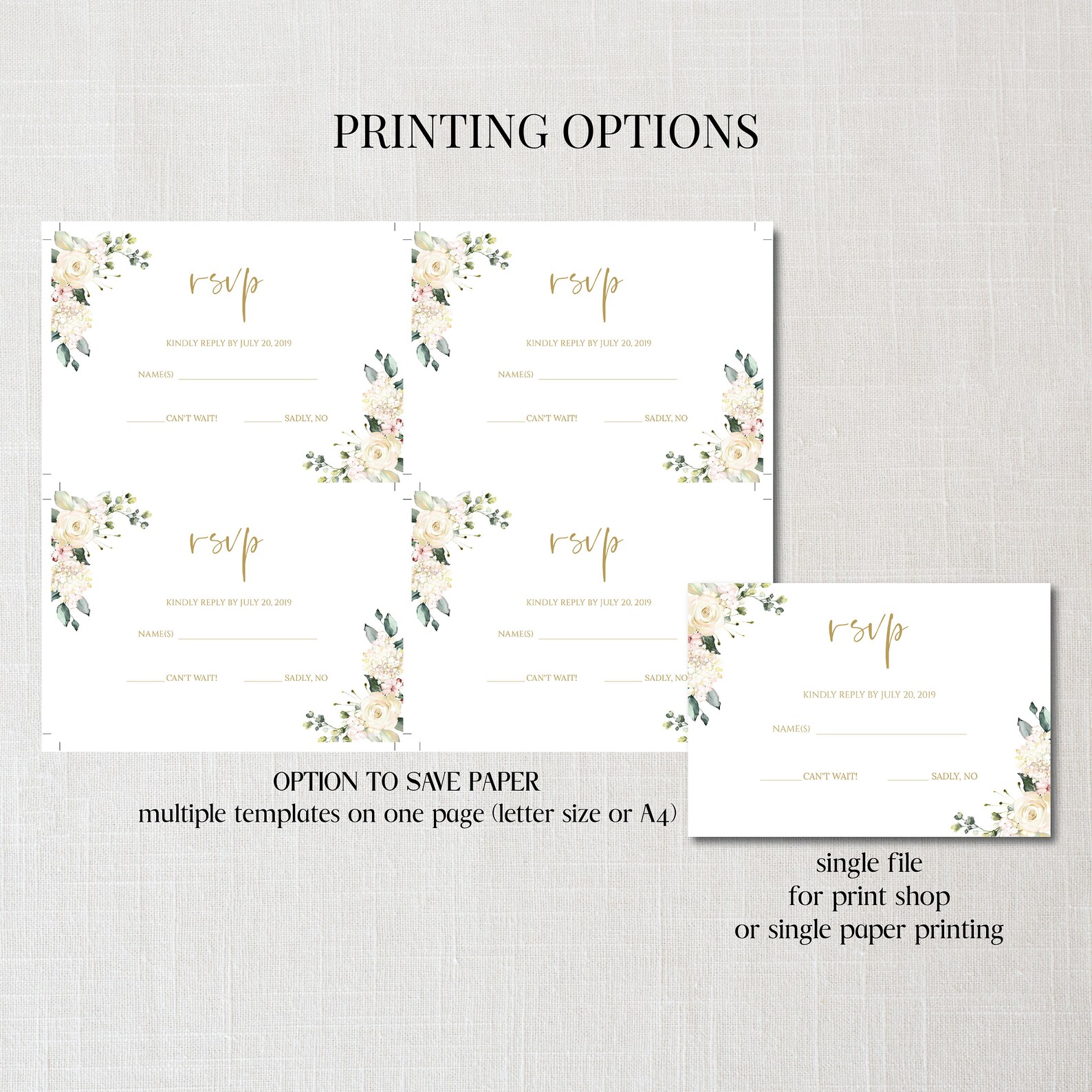 RSVP Card Template Printable RSVP Card Editable Rsvp Cards - Etsy