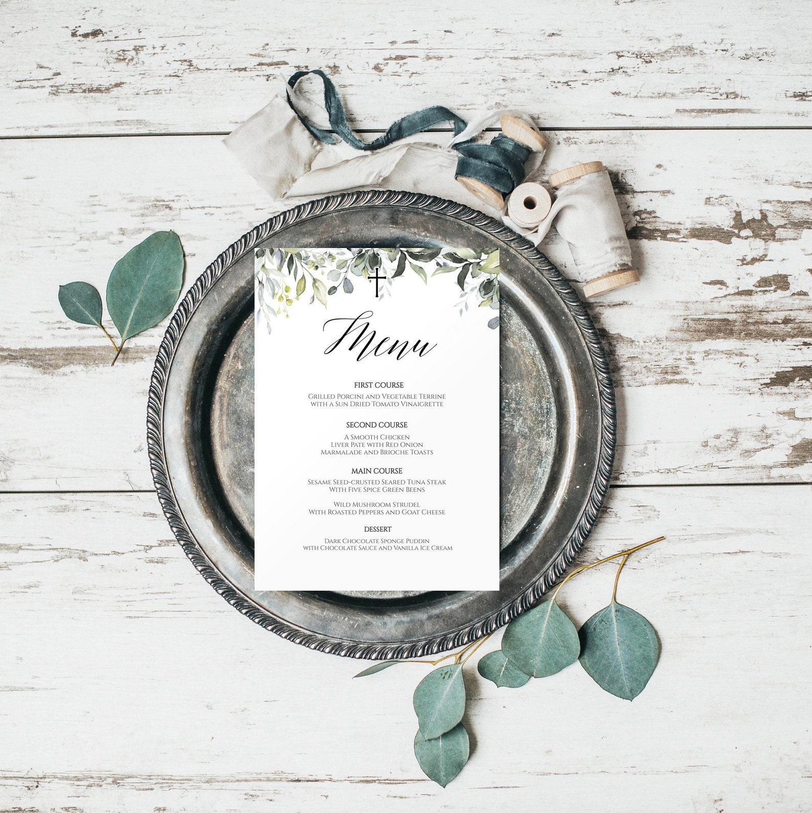 Baptismal Menu Template for First Communion Celebration. - Etsy