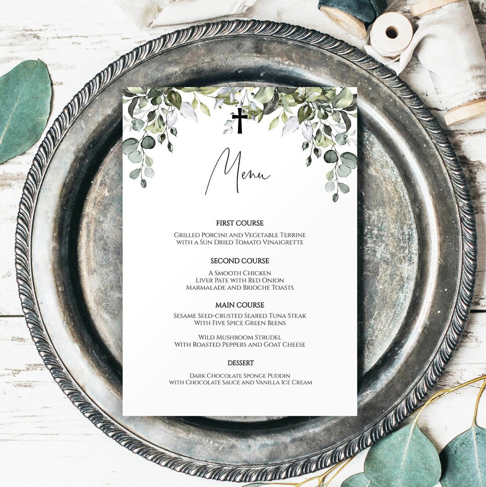 Baptism Menu Christening Menu First Communion Menu Digital - Etsy