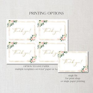Baby Shower Thank You Cards Girl, Baby Shower Thank You Card Printable ...