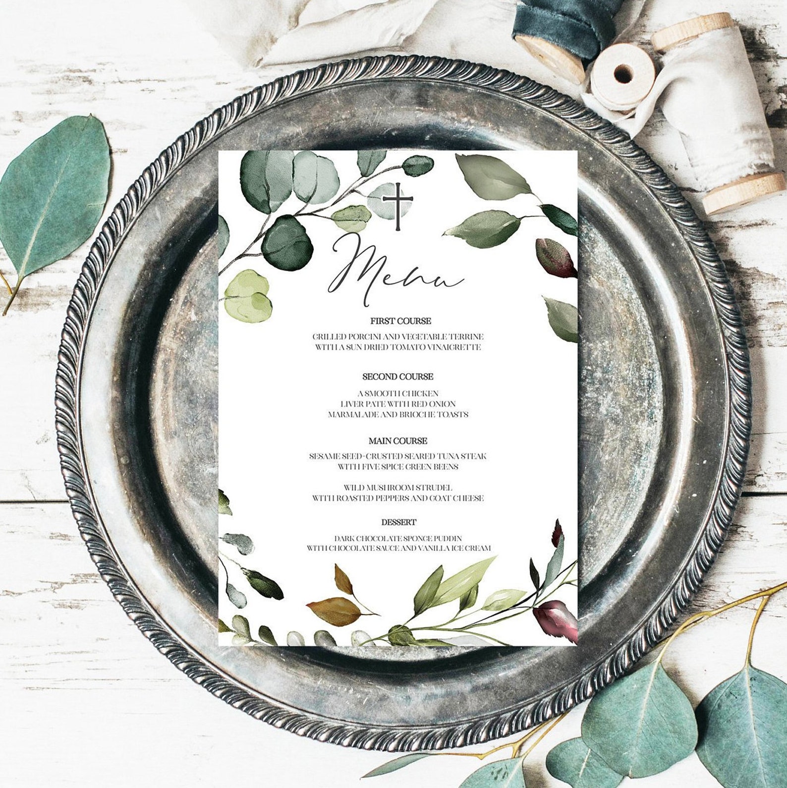 Baptism Menu Christening Menu First Communion Menu Menu | Etsy