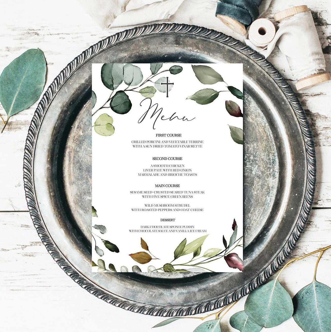 Baptism Menu Christening Menu First Communion Menu Menu | Etsy