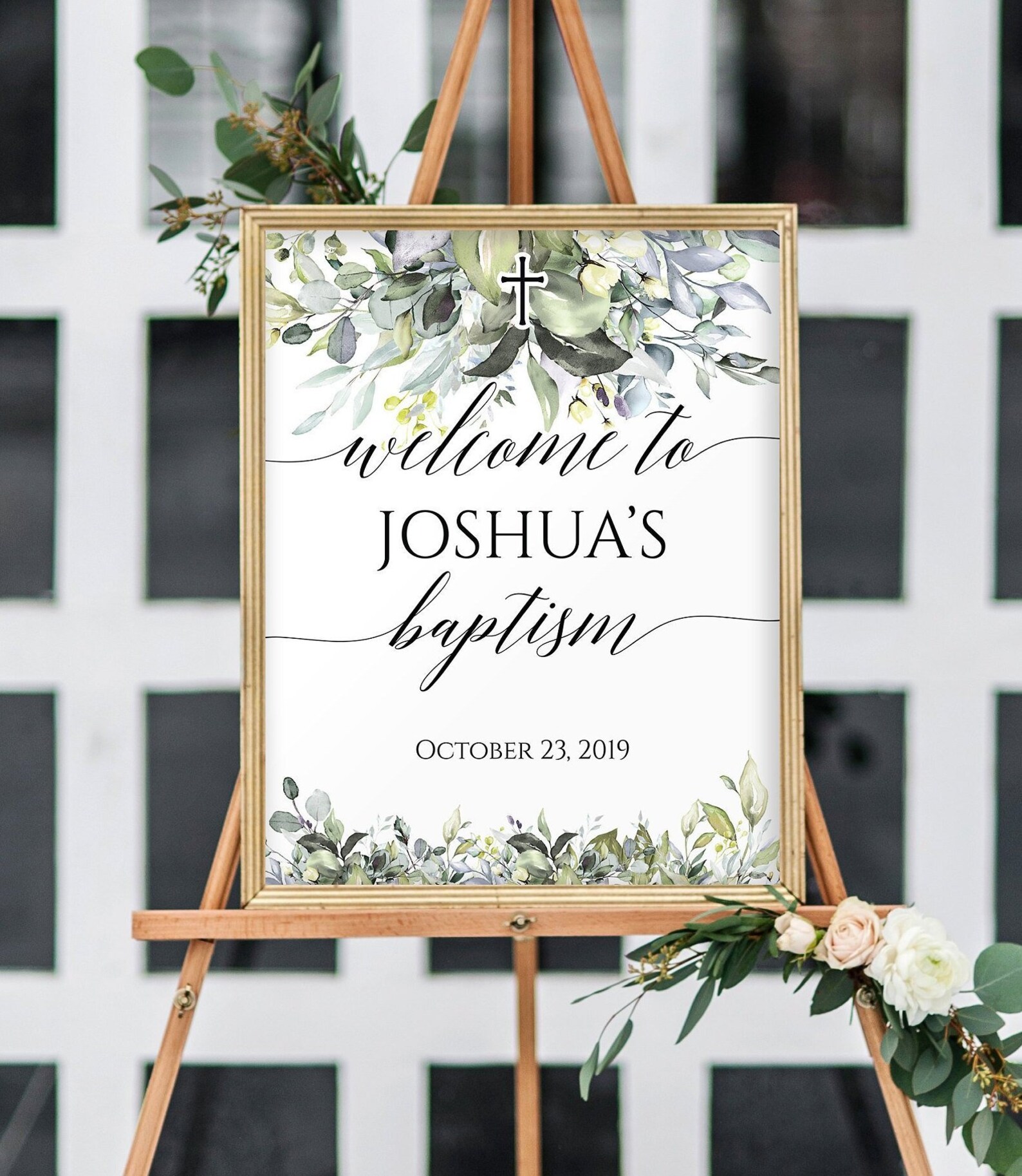 Baptism Welcome Sign Personalized Baptism Print Custom | Etsy