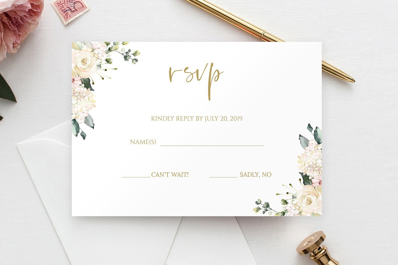RSVP Card Template Printable RSVP Card Editable Rsvp Cards - Etsy