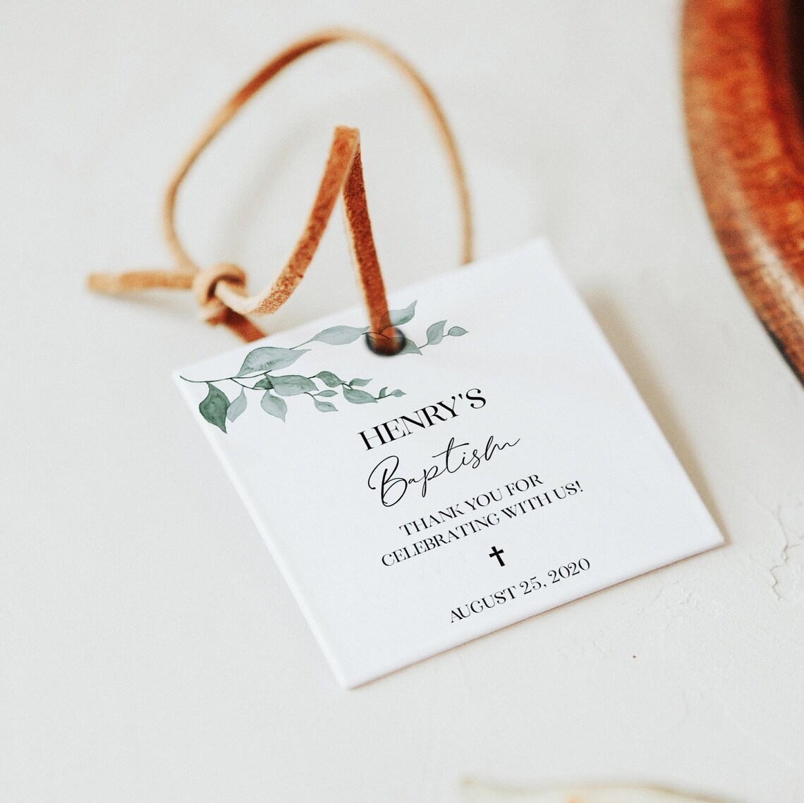 Baptism Favor Tags Baptism Thank You Tags Personalized - Etsy