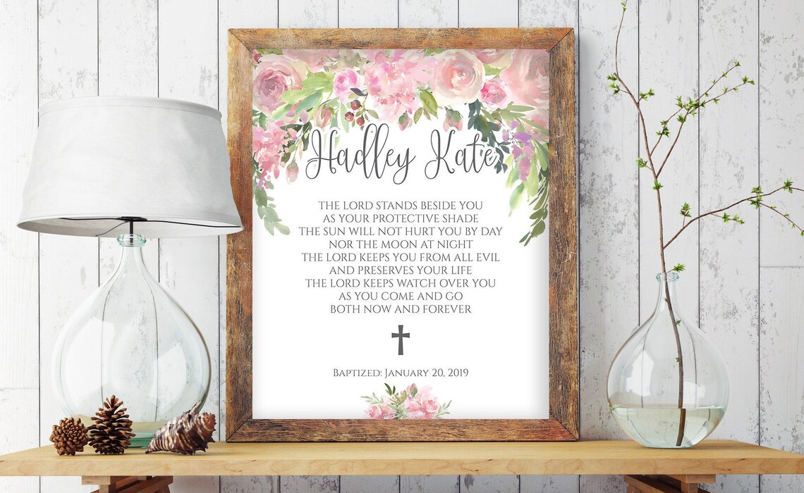 Printable Baptism Gift, Personalized Baptism Gifts for Girls, Gift From ...