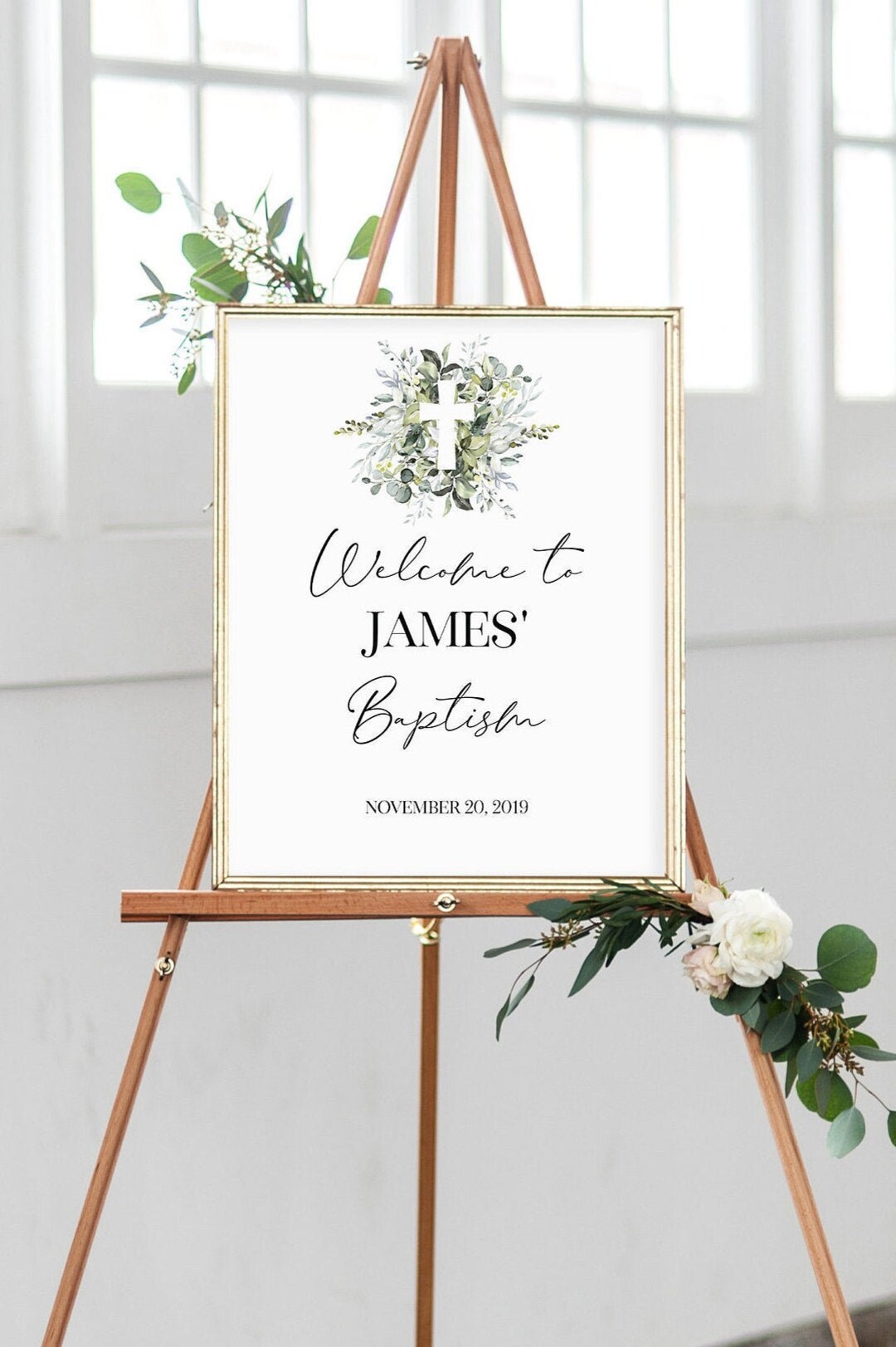 Baptism Decorations, Christening Decorations, Baptism Welcome Sign ...