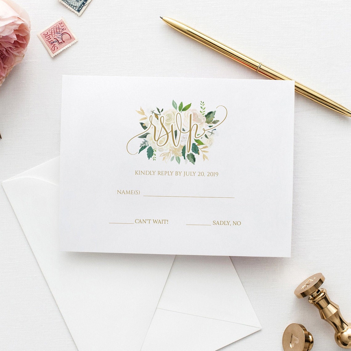 RSVP Card Template Printable RSVP Card Editable Rsvp Cards | Etsy