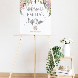 Baptism Welcome Sign, Baptism Welcome Printable, Baptism Decor ...