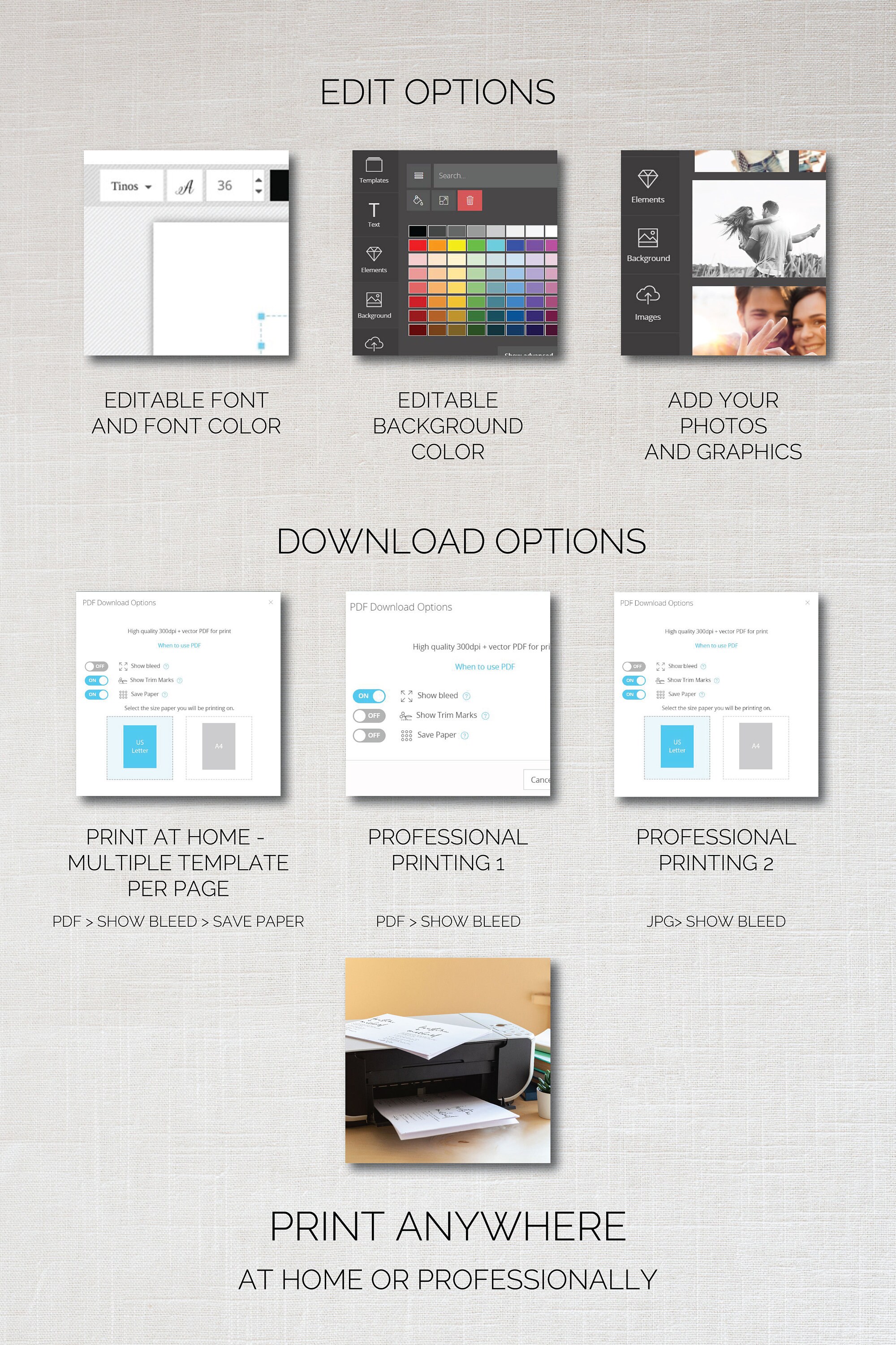 Wifi Password Sign Template in 3 Sizes Editable Wifi Sign | Etsy