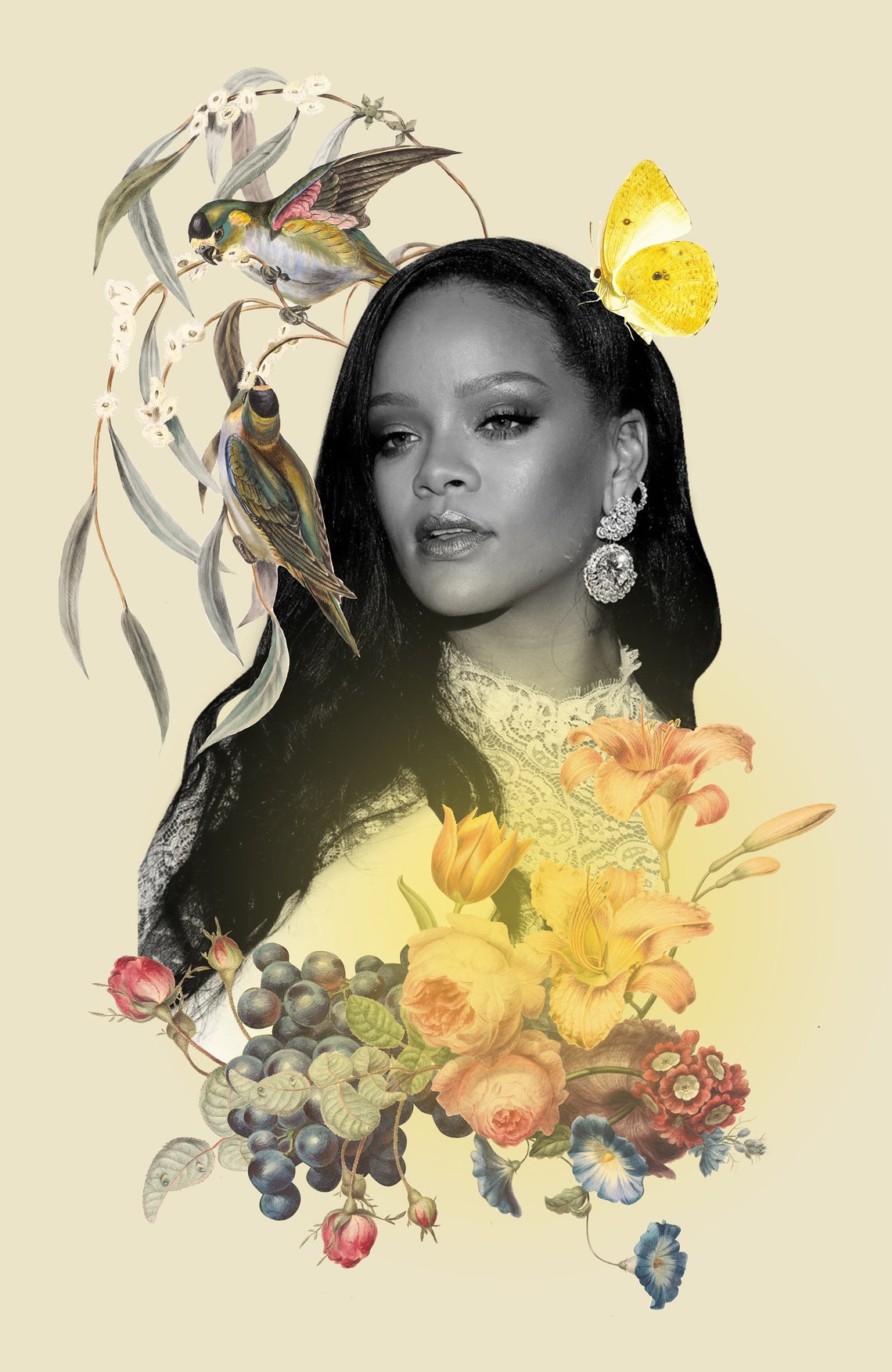 Rihanna Poster | Collage Wall Art Decor Print Artwork Digital Print ...