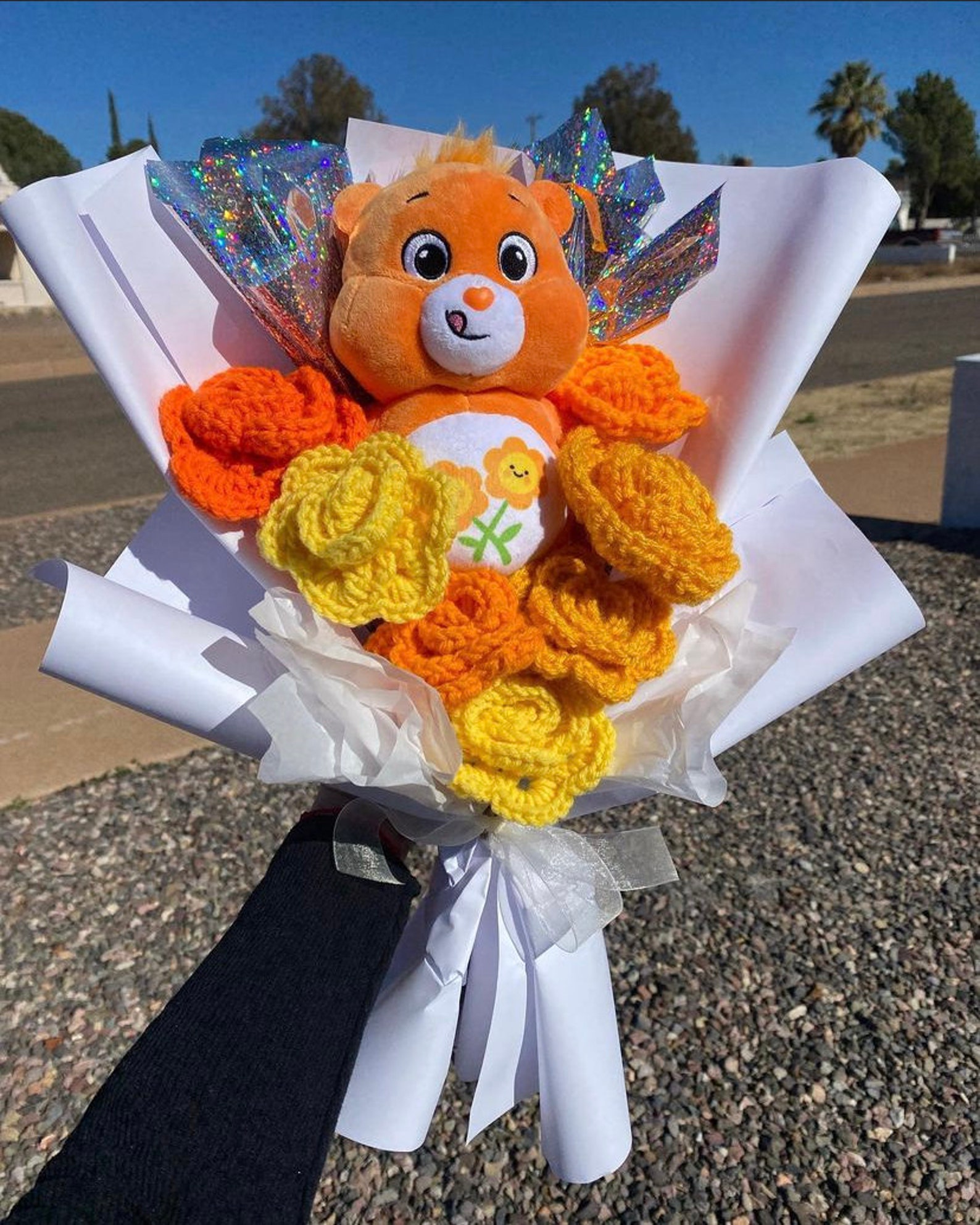 Care Bears Crochet Flower Bouquet - Etsy
