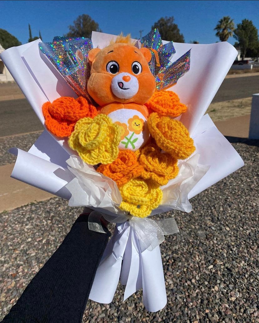 Care bear with flower store