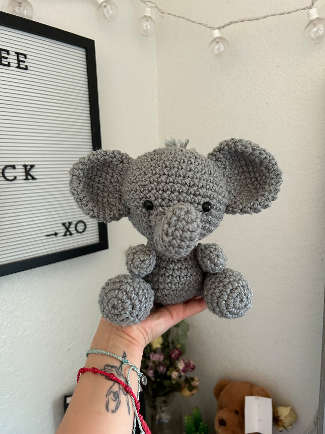 Crochet Stuffed Animal Elephant Plush Amirugumi - Etsy